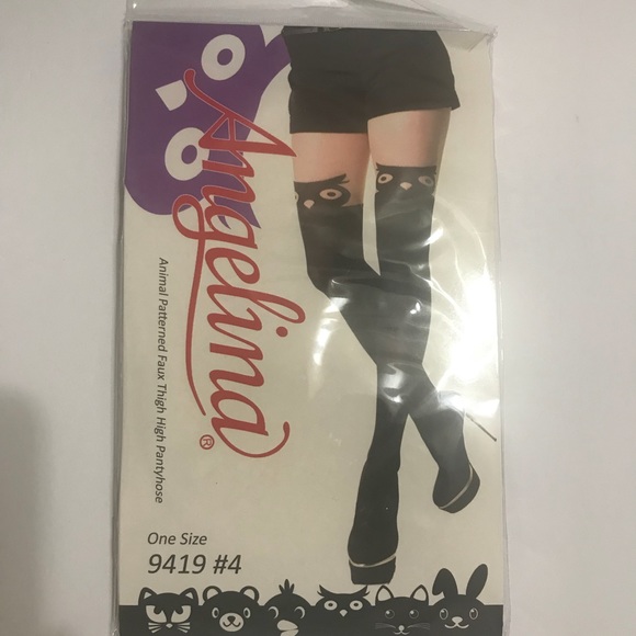 Angelina | Accessories | Angelina Animal Faux Thigh High Pantyhose Ac6 ...